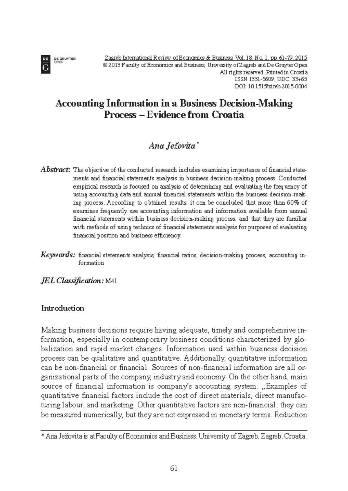 10 - Accounting Information in a Business Decision-Making, business ...