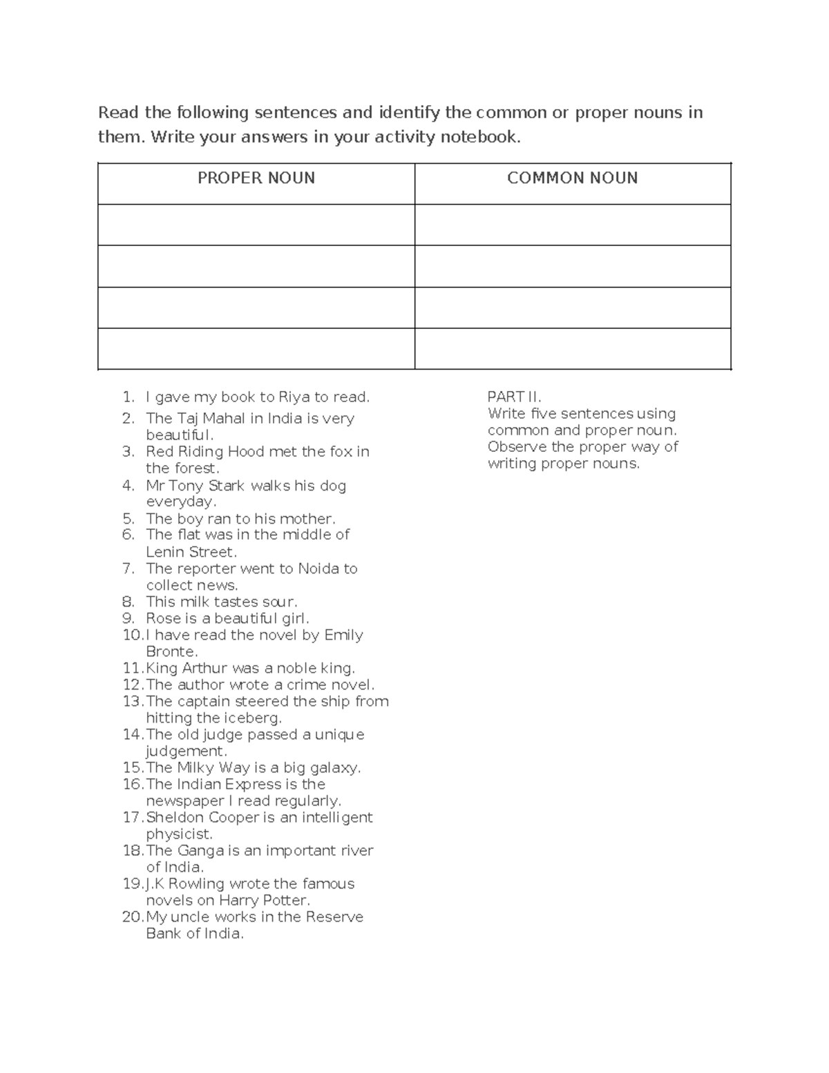 Grade 7, Q1 Lesson 1: Identifying Common and Proper Nouns - Studocu