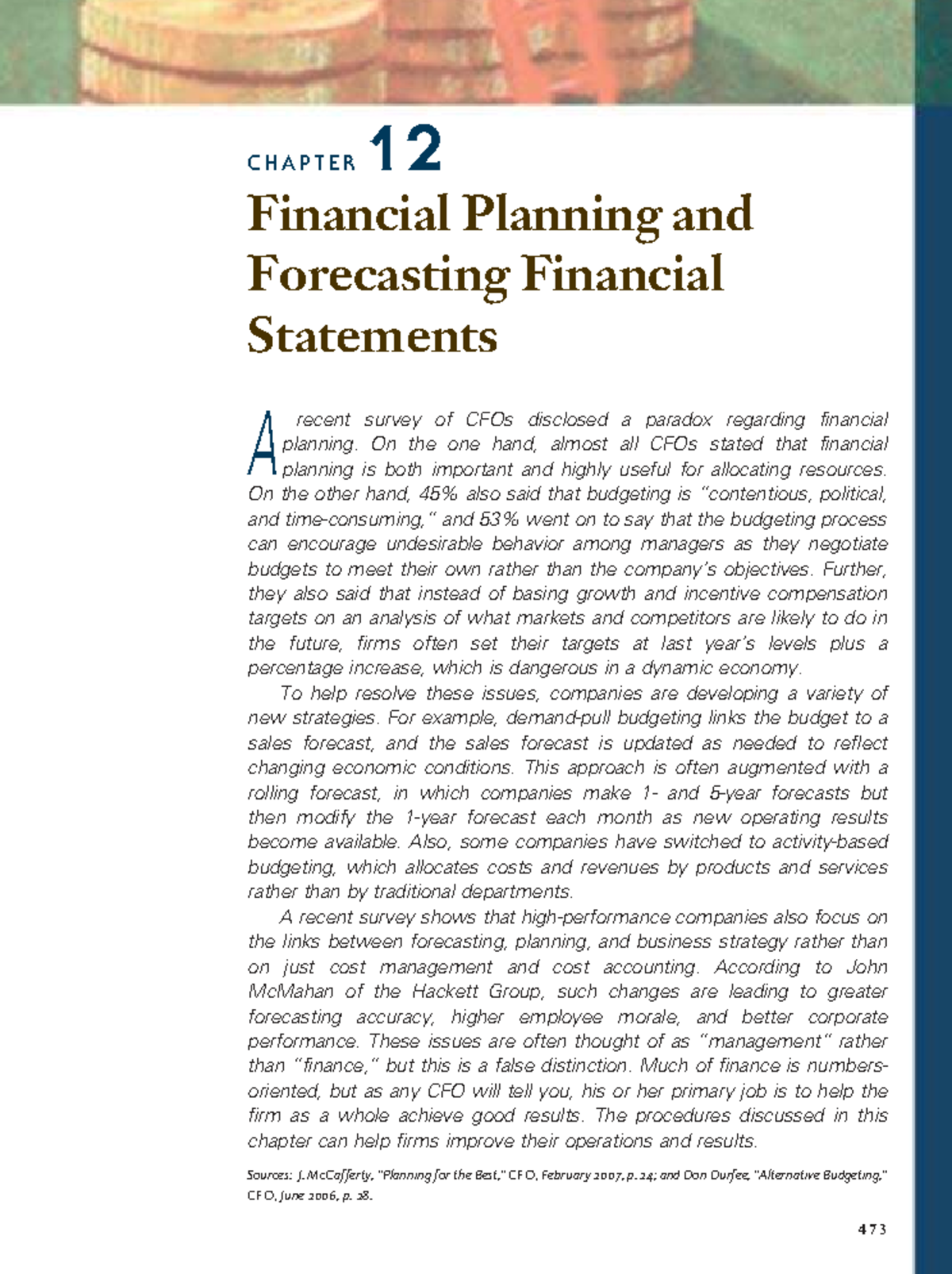 CH12: Financial Planning & Forecasting Financial Statements Insights ...