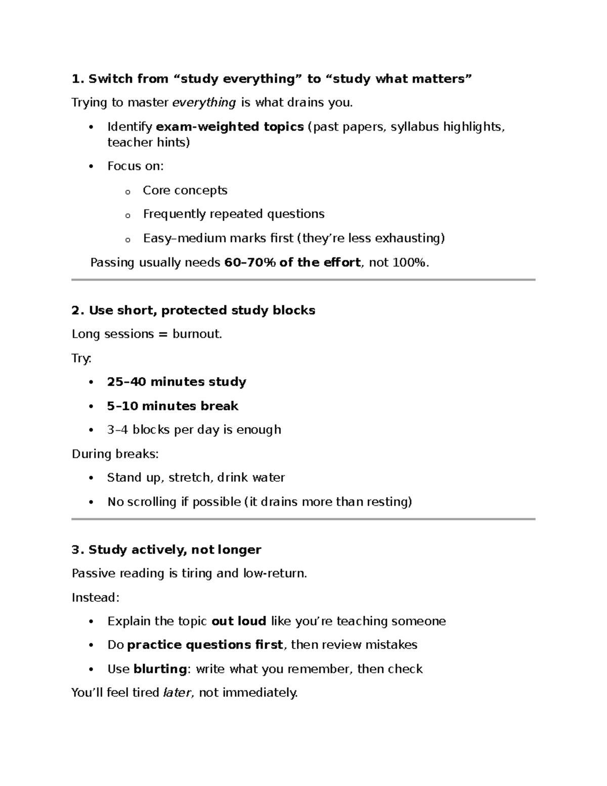 How to Study Effectively Without Draining Energy: Tips & Strategies ...