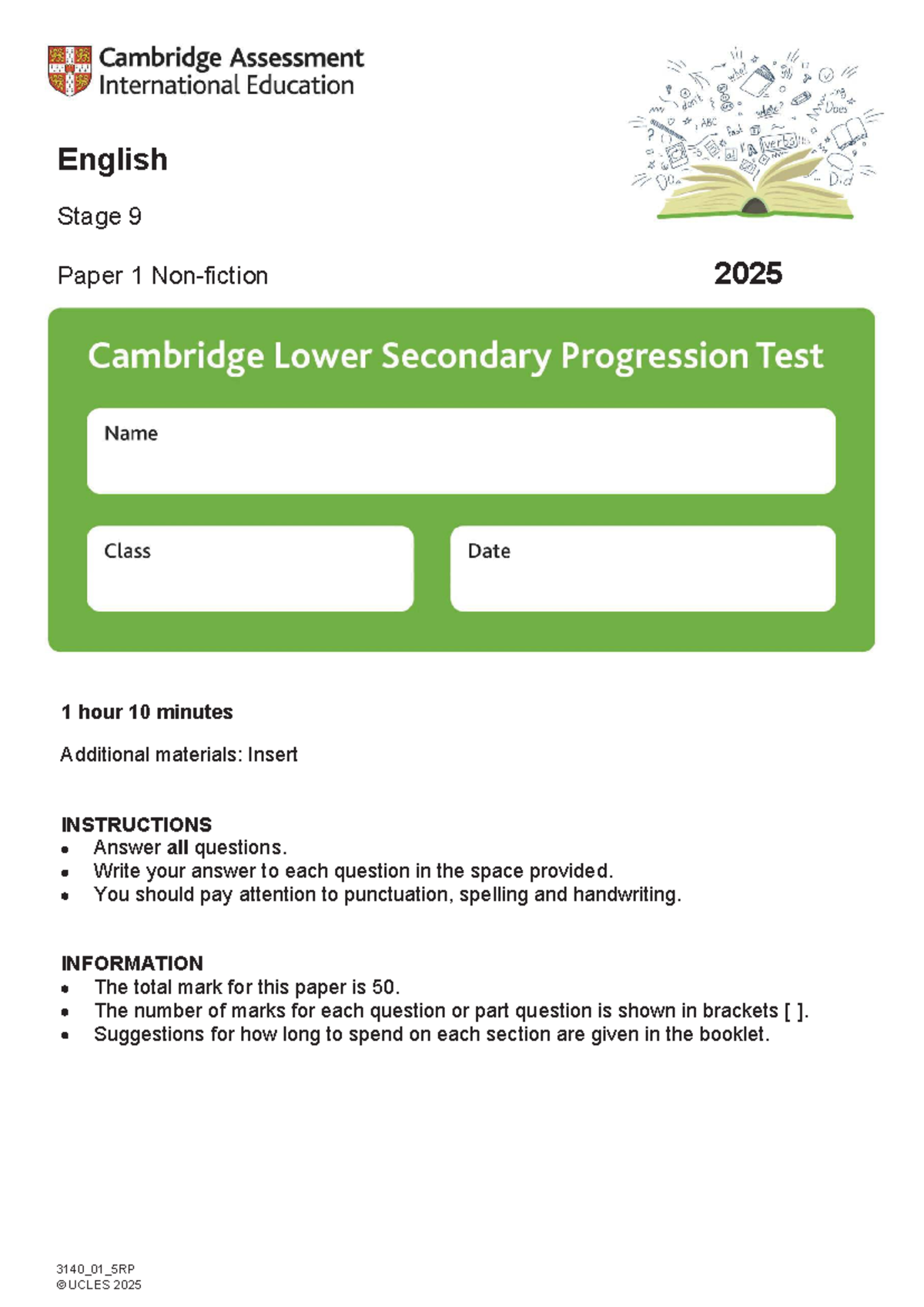 English Stage 9 Paper 1: Aerial Photography History Exam 2025 - Studocu