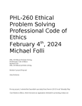 PHL-260 - SNHU - Ethical Problem-solving - Studocu