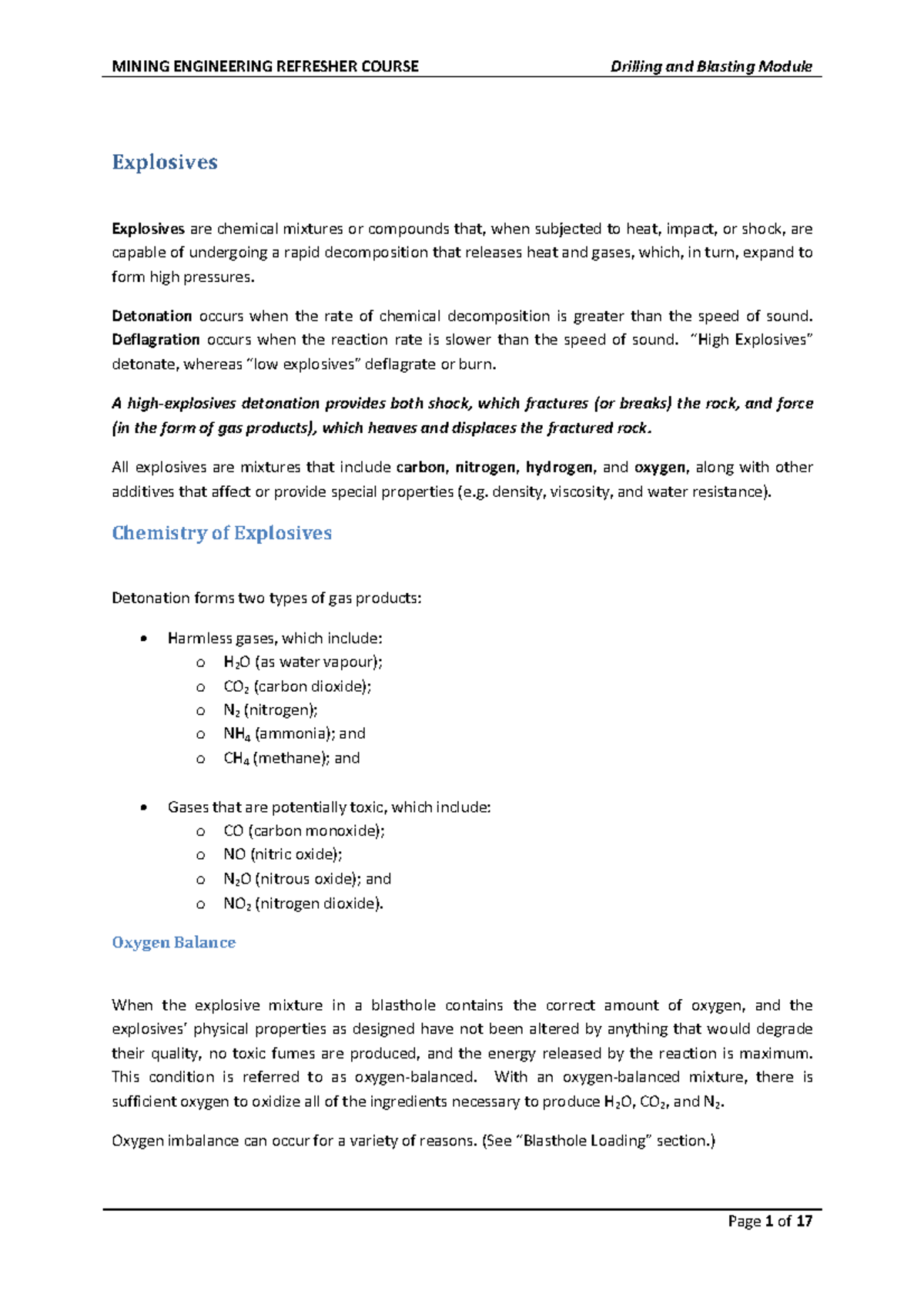Chemistry, Classification & Handling of Explosives: A Comprehensive ...