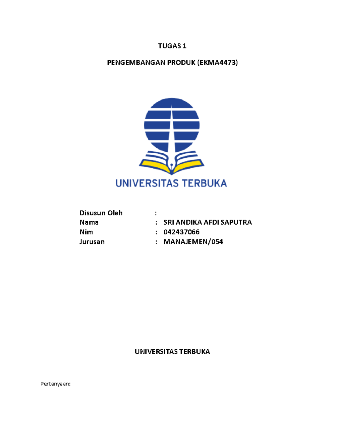 Tugas 1: Pengembangan Produk dan Inovasi Dell (EKMA4473) - Studocu