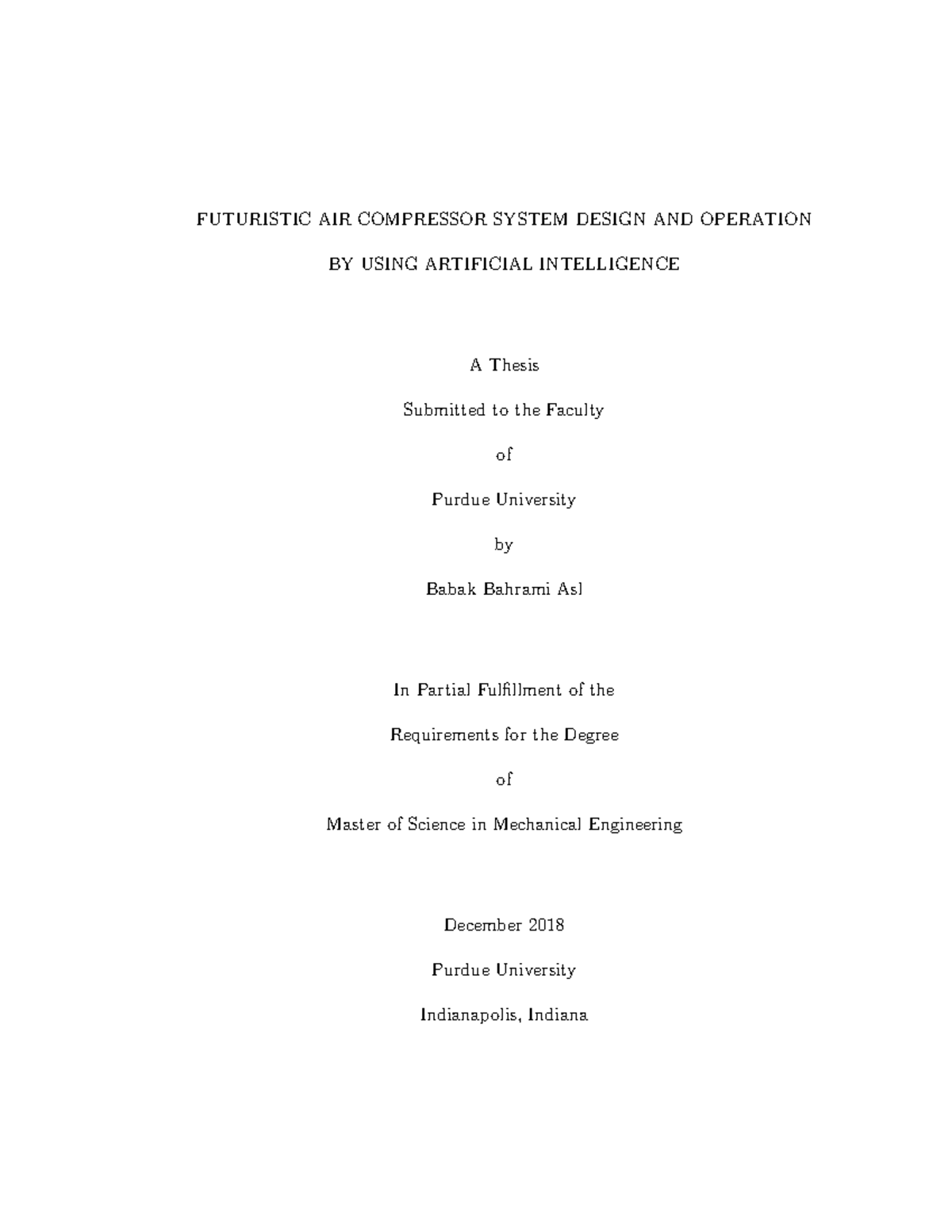 Futuristic AIR Compressor System Design & Operation Using AI (ME 598 ...