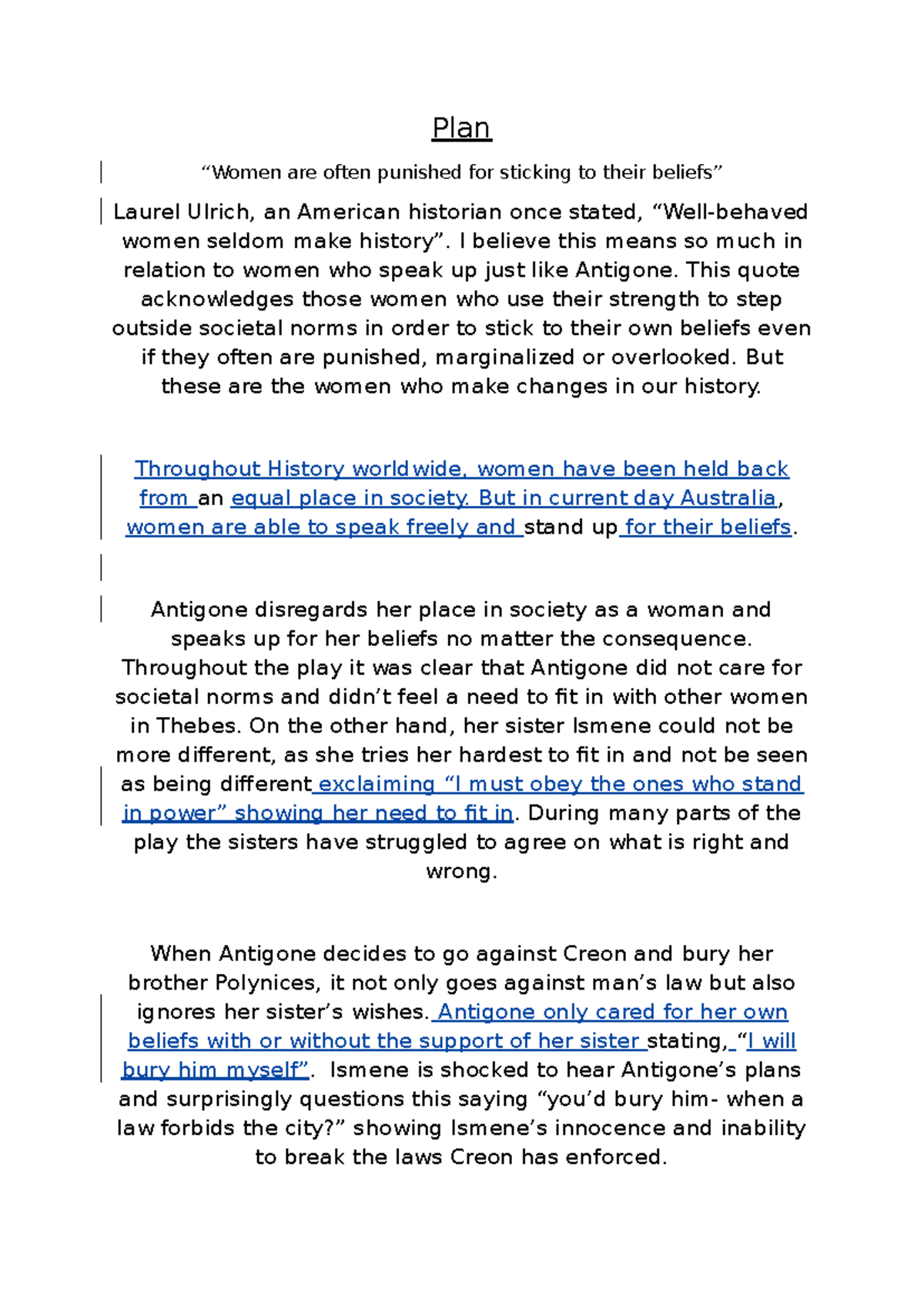 Antigone and Women's Voices: A Study on Societal Change and Resistance ...