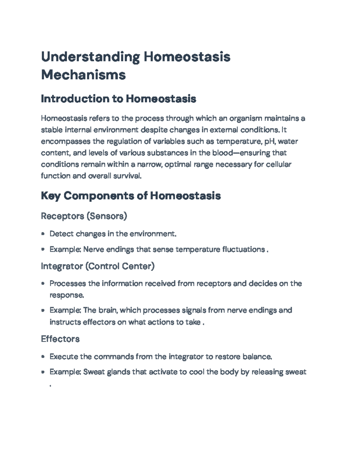 Understanding Homeostasis: Mechanisms & Pathophysiology in Biology ...