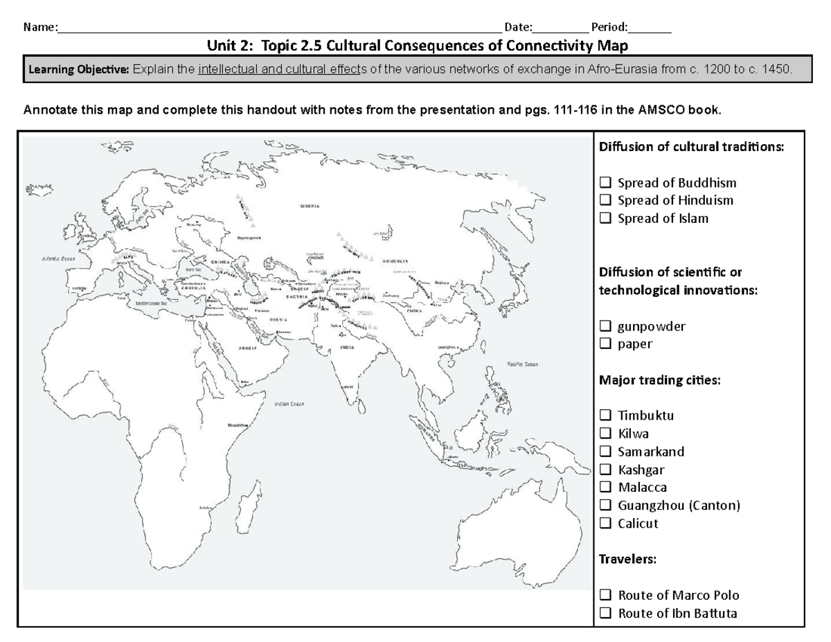 Unit 2 Topic 2.5: Mapping Cultural Consequences of Connectivity - Studocu