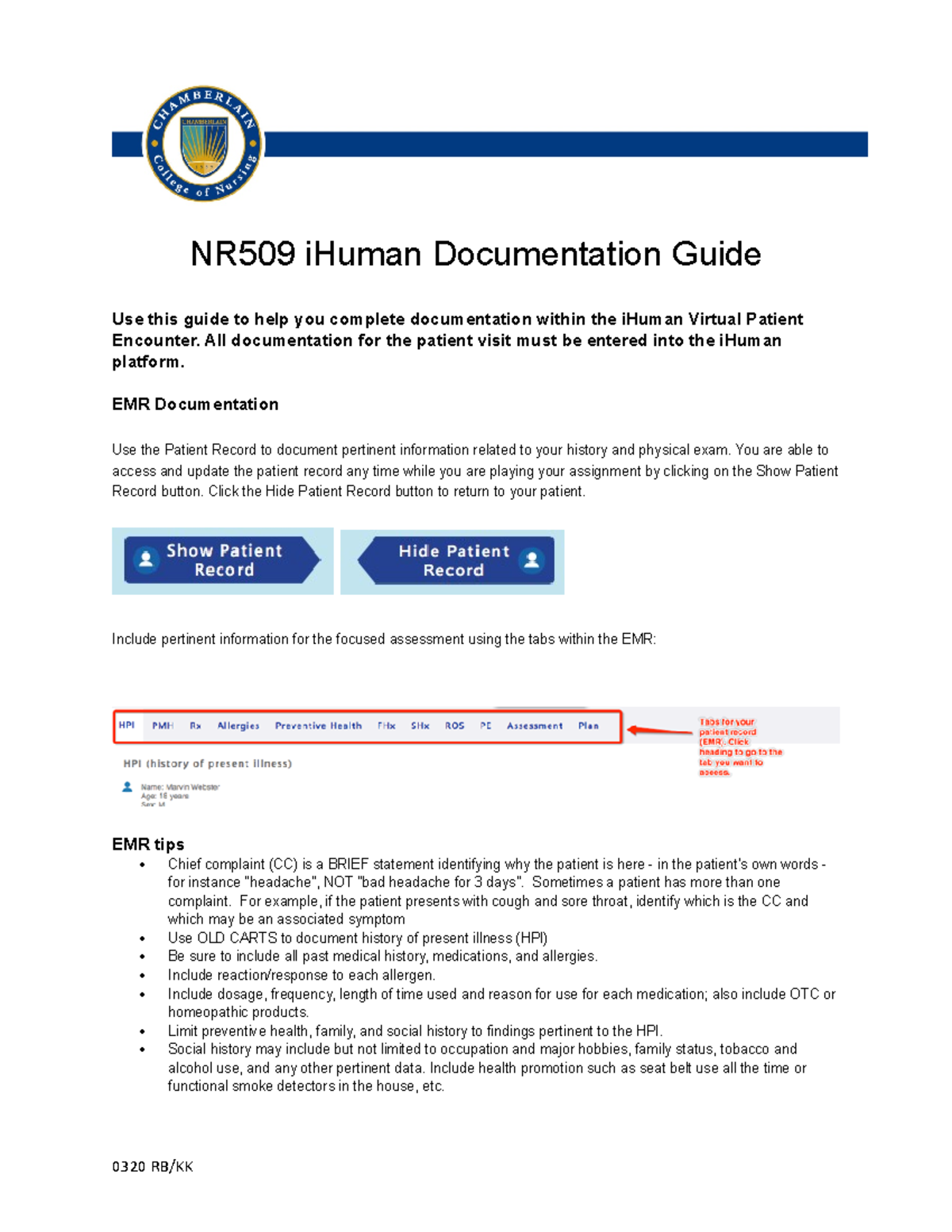 NR509 i Human Documentation Guide MAR22 - NR509 iHuman Documentation Guide Use this guide to ...