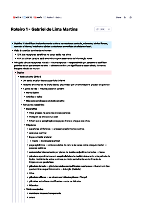 Roteiro 3 - Resumo Anatomia Humana - MED 4 ASE 10 Morfo Roteiro 3 - Gabr ... Share Roteiro 3 ...