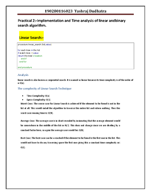 Analysis & Design of Algorithms Lab Manual (2150703) - 5th Sem - Studocu