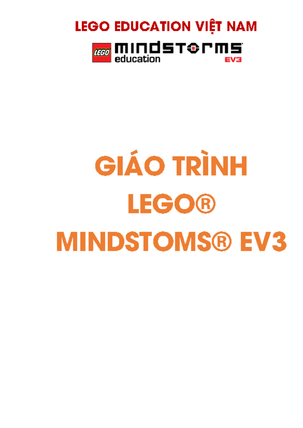 Giáo Trình EV3 Cơ Bản: Hướng Dẫn và Bài Tập Thực Hành - Studocu