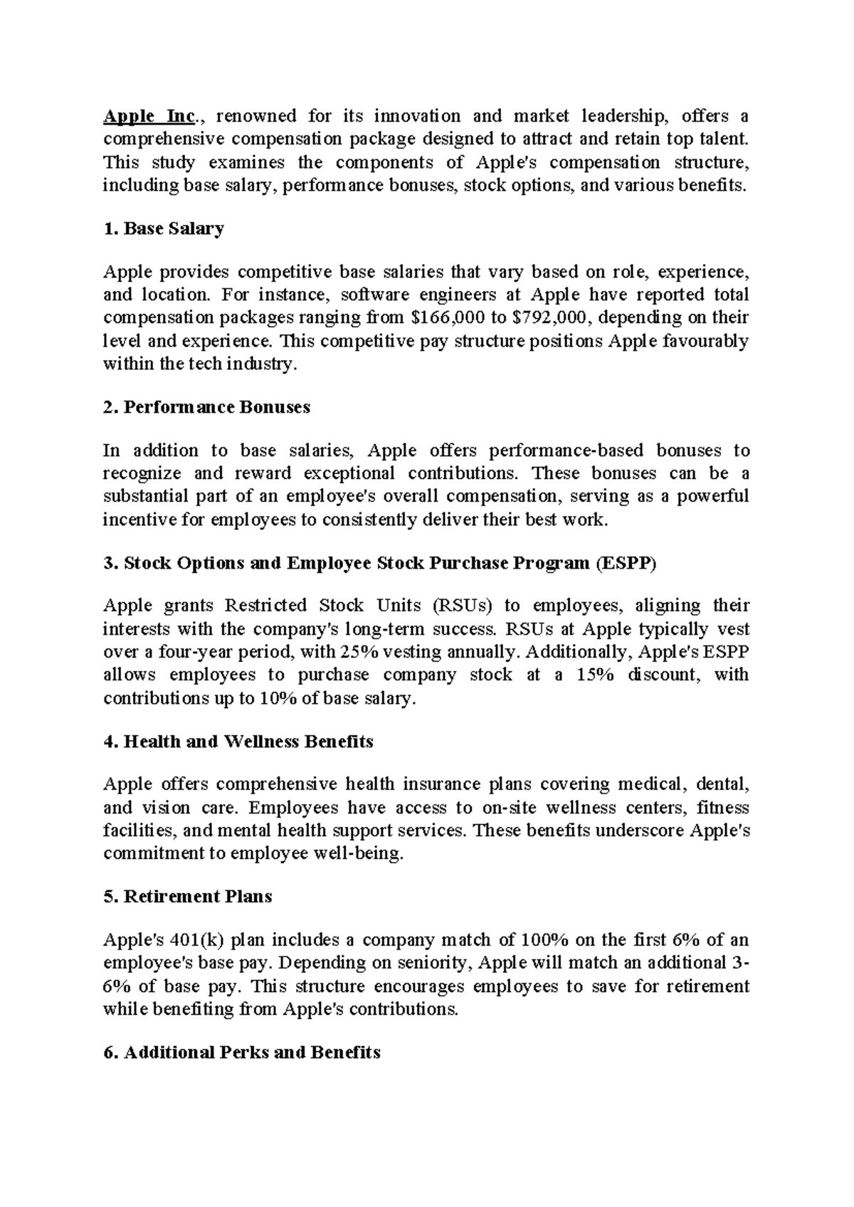 Apple Inc Compensation - Apple Inc., renowned for its innovation and ...