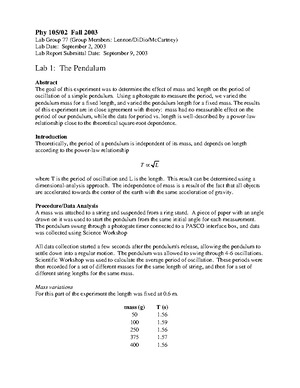 Physics freshman course - Phy101 - AAU - Studocu
