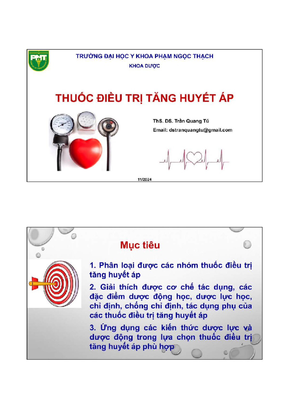 THUỐC ĐIỀU TRỊ TĂNG HUYẾT ÁP (THA): PHÂN LOẠI VÀ CÔNG DỤNG - Studocu