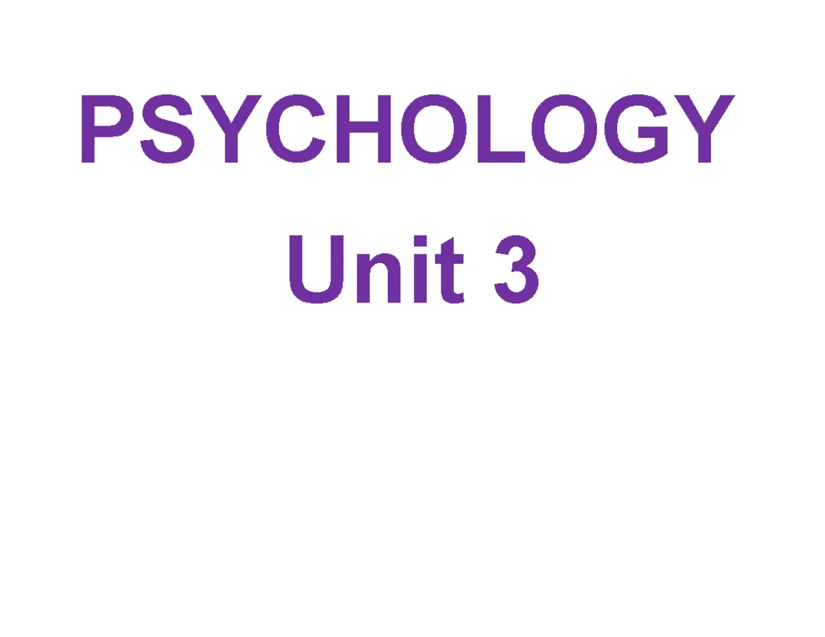 VCAA VCE 3/4 psychology study design - VICTORIAN CURRICULUM AND ...