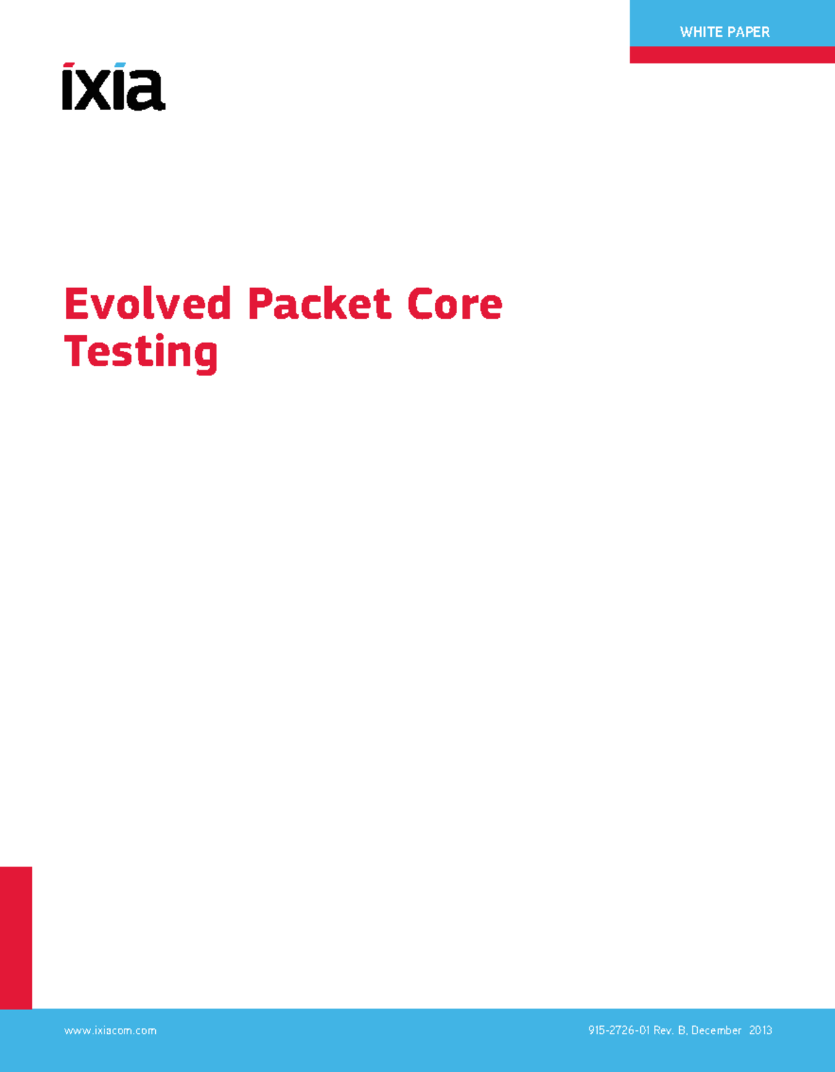 Evolved Packet Core (EPC) Testing: Insights and Requirements - Studocu