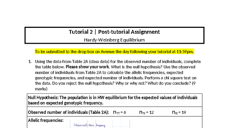 Post-Tutorial Assignment 2 F25: Equilibrium Analysis and Chi-Square ...