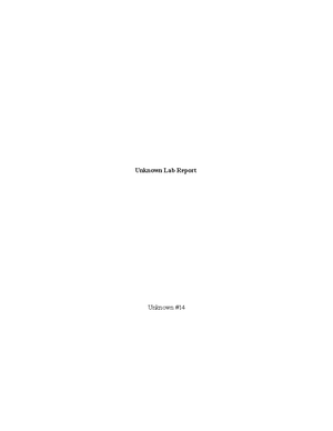 Unknown Bacteria Lab Report - Unknown Lab Report Unknown “C” Alexa ...