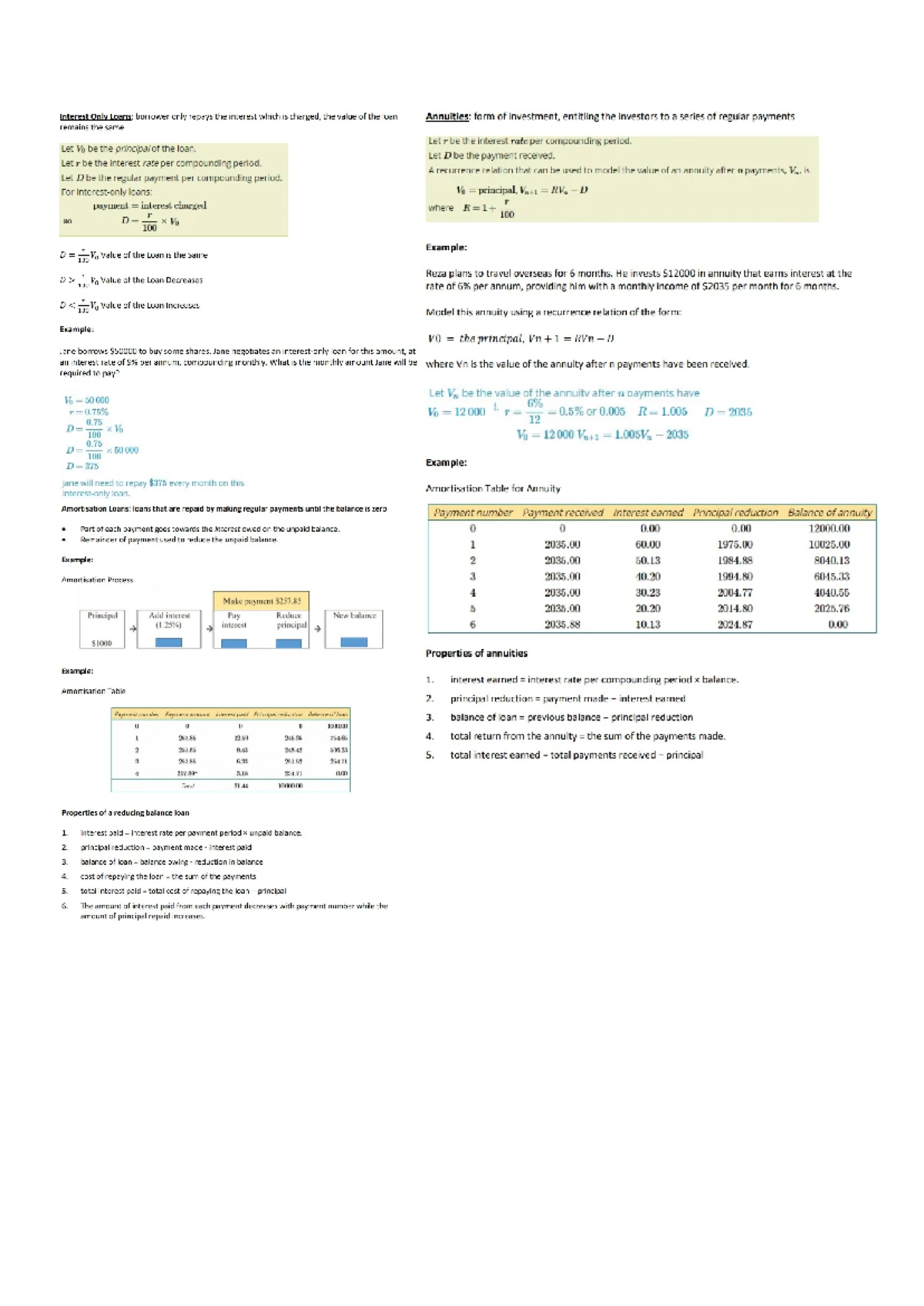 Year 10 Math Formula Sheet 2024: Key Concepts and Relationships - Studocu
