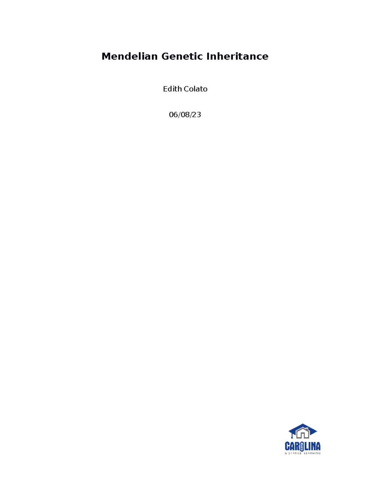 BIO 120L Lab Report: Mendelian Genetics Analysis and Findings - Studocu