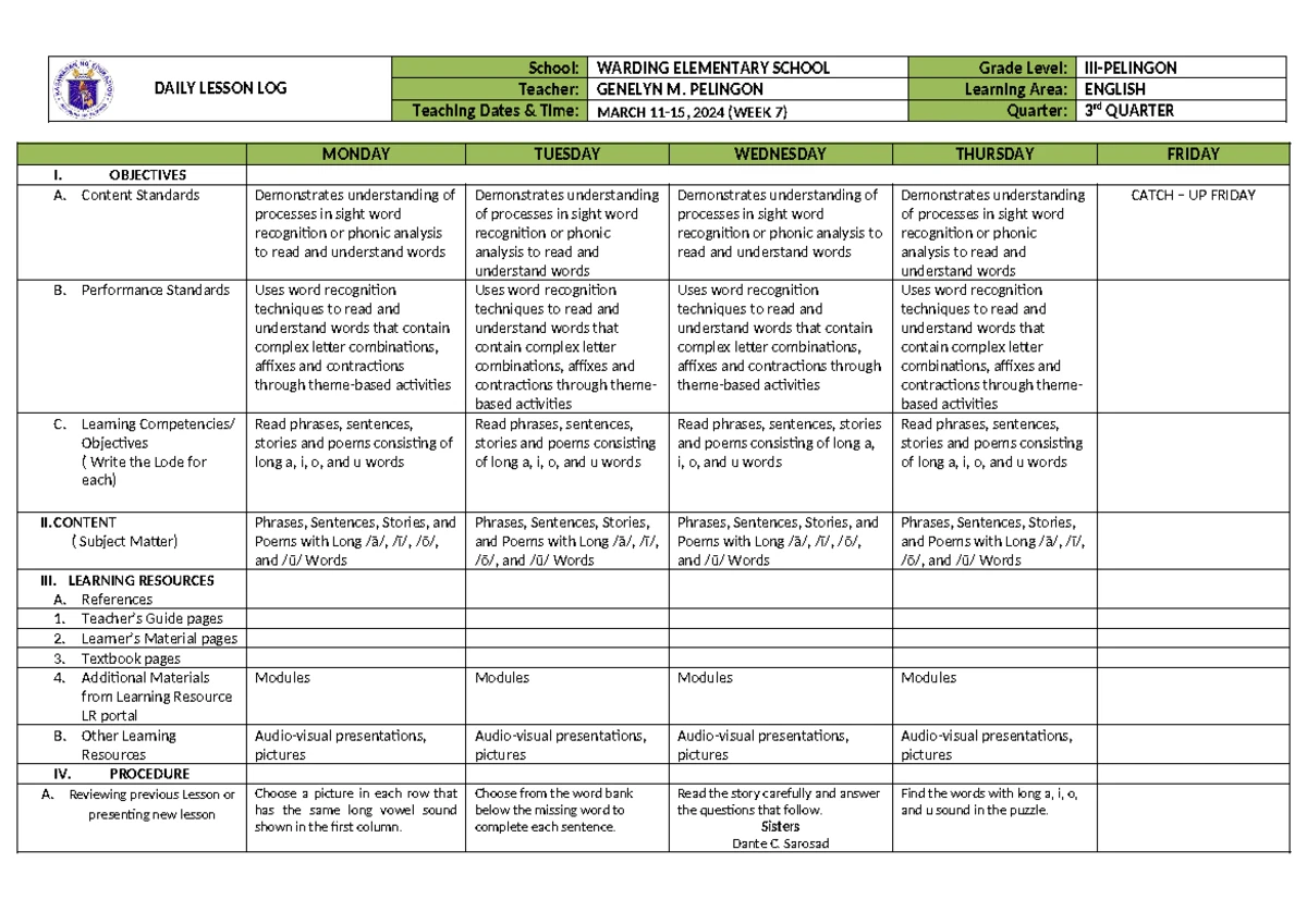 English 10 Q1 Module 2 - English Quarter 1 – Module 2 (Lessons 5-8) 10 ####### English – Grade ...