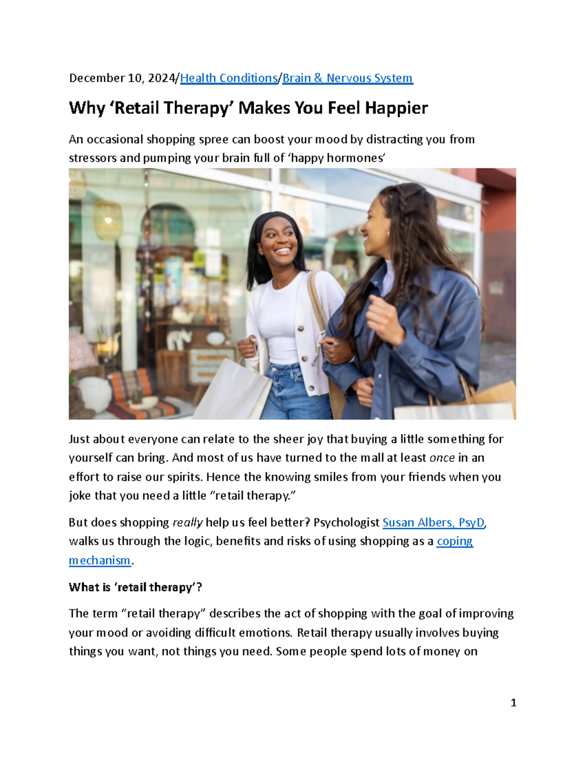 Psychological Benefits of Retail Therapy: Understanding the Impact ...