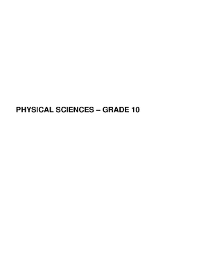 Physical Sciences Grade 10 Term 1 Revision - Western Cape Education ...