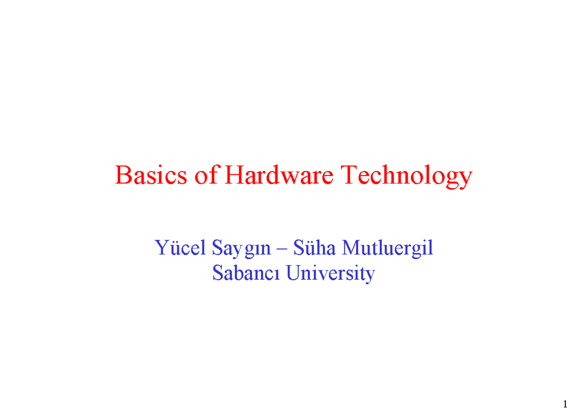 Lecture Notes on Computer Architecture and Operating Systems - CS101 ...
