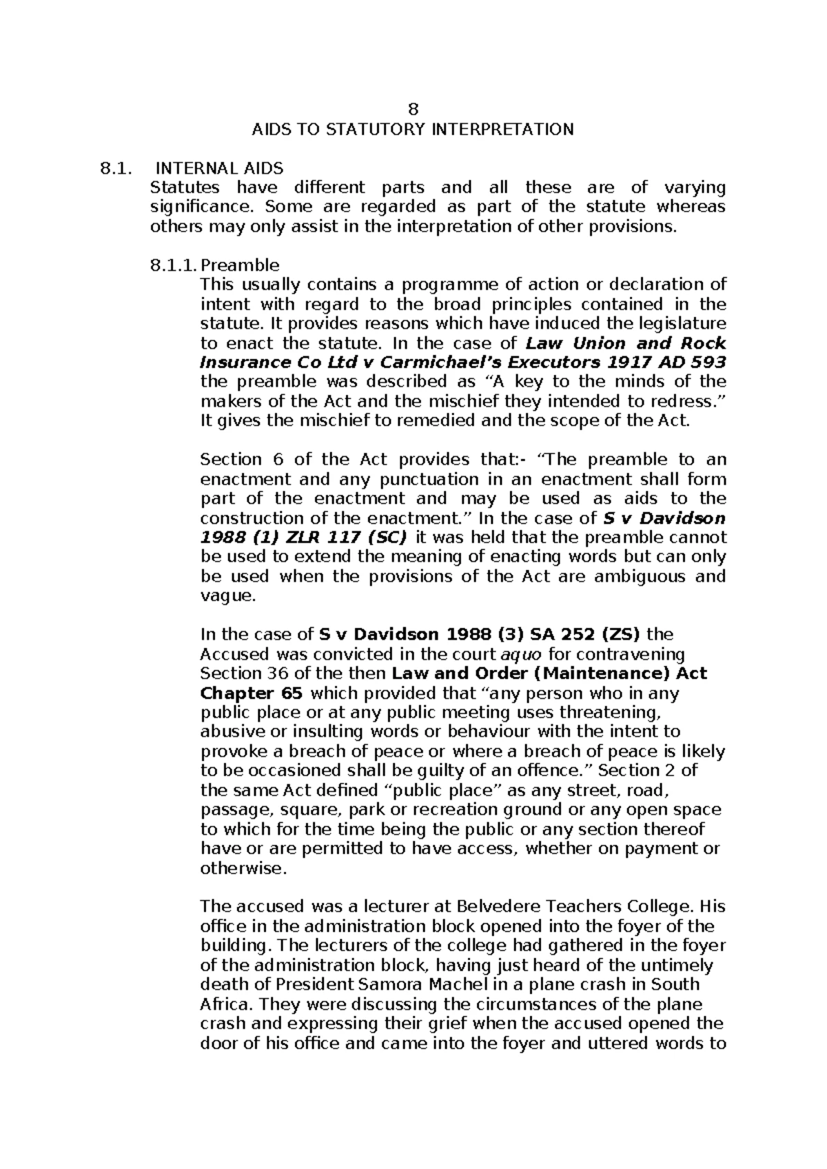 Directory vs. Peremptory Provisions in Statutory Interpretation - Studocu