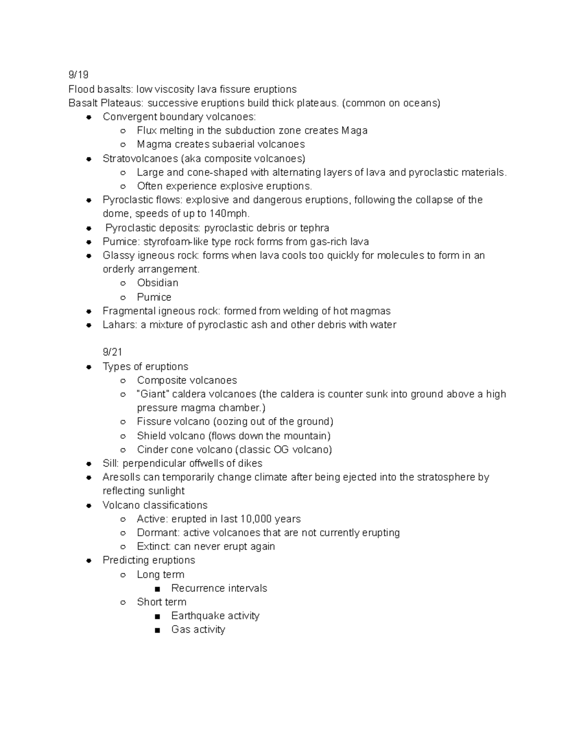 Earth 101 notes - 9/ Flood basalts: low viscosity lava fissure ...