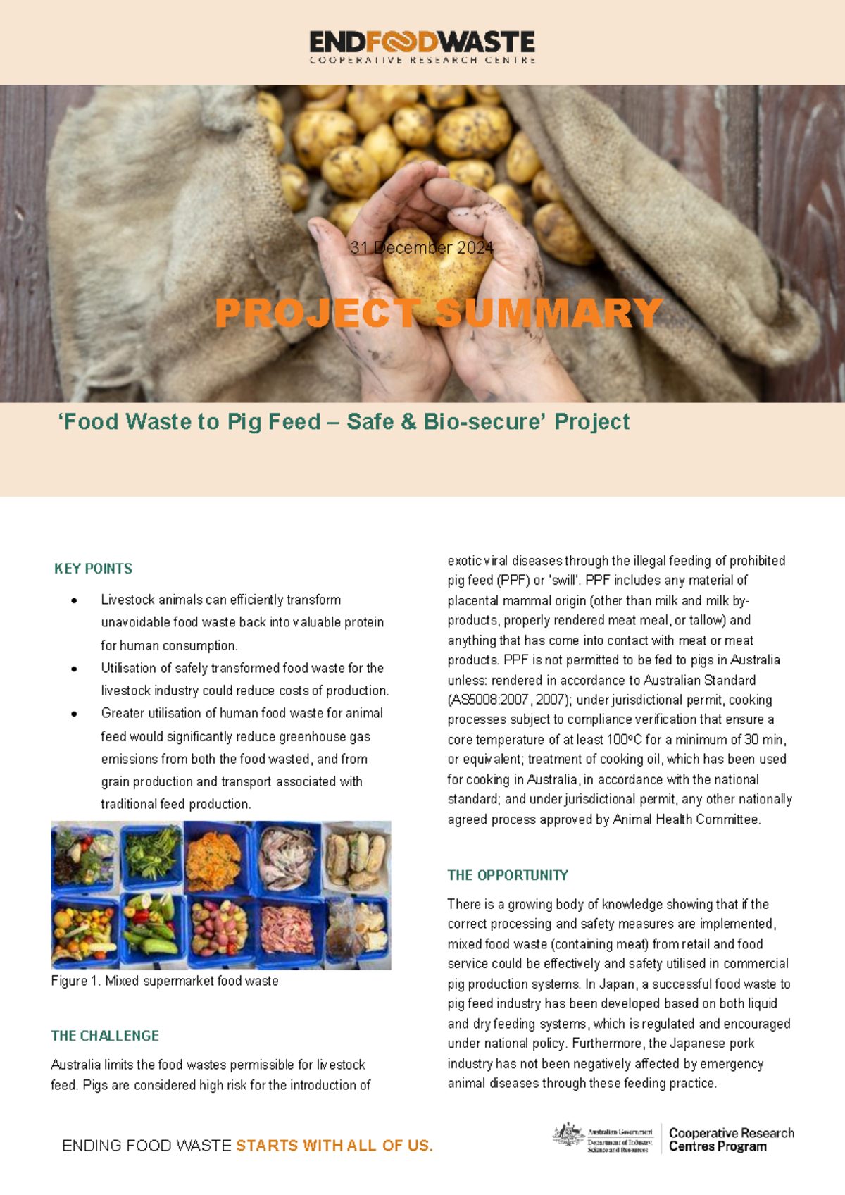 Waste to Pig Feed Safe Project Summary (PPF) - 31 Dec 2024 - Studocu