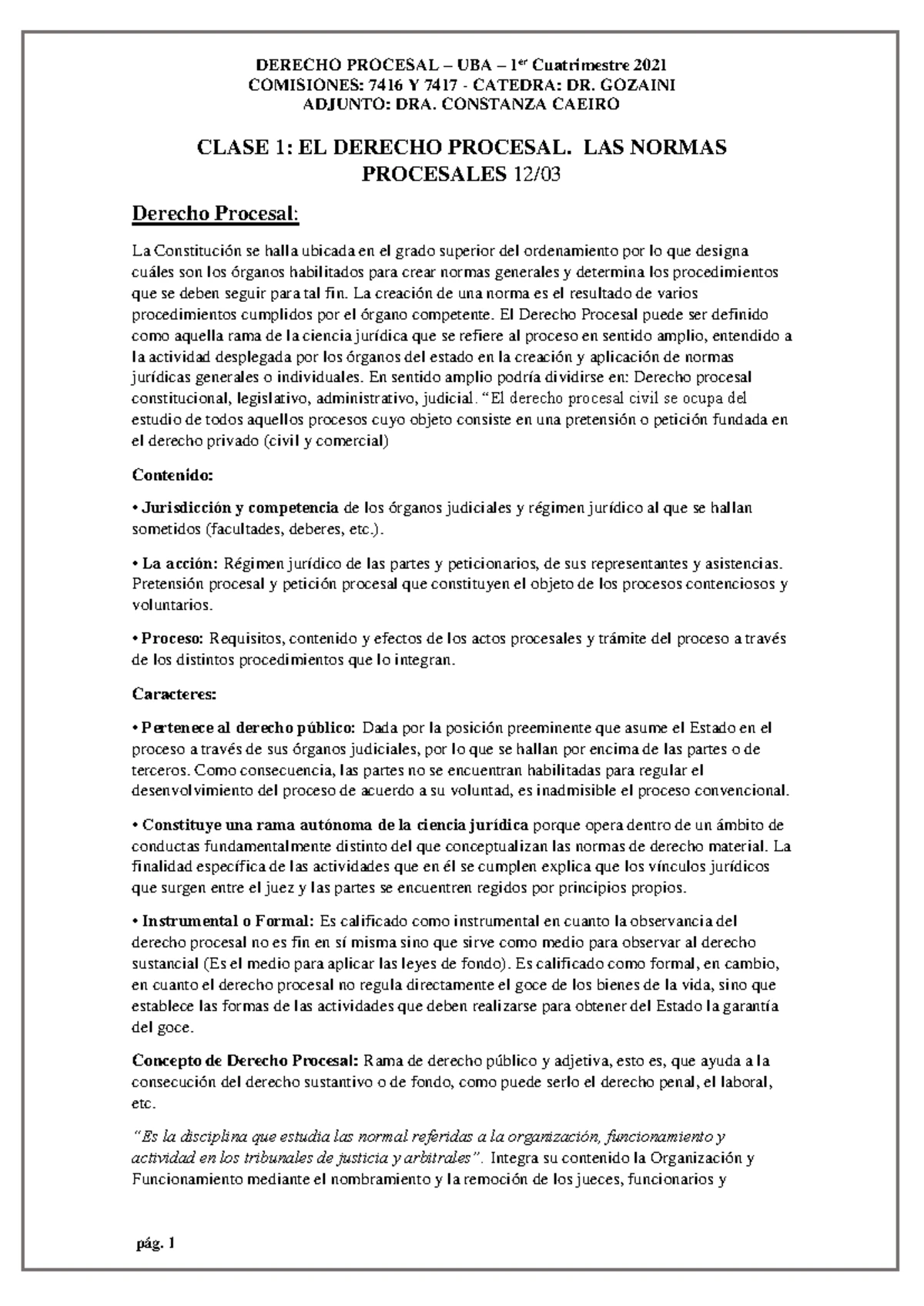 Resumen Segundo Parcial Procesal - Unidad 15: LOS ALEGATOS. LA CONCLUSIÓN DE LA CAUSA. LOS MODOS ...