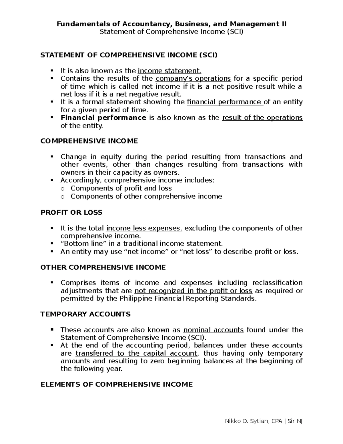 FABM2 Module 1 Statement of Financial Position - UNIVERSITY OF MAKATI J ...