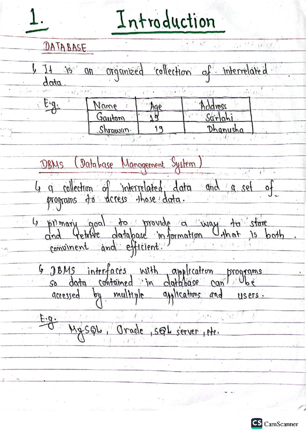 Chapter 01: Introduction to DBMS (Database Management Systems) - Studocu