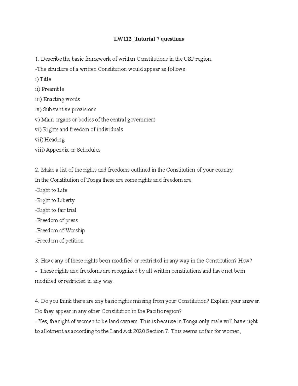 LW112 Tutorial 7: Framework, Rights, and Interpretation of ...