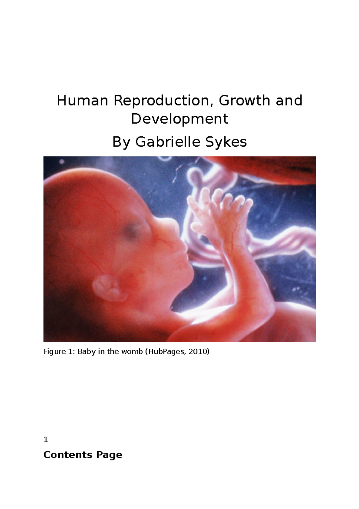 Unit 7 - Human Reproduction, Growth & Development (Revision Notes ...
