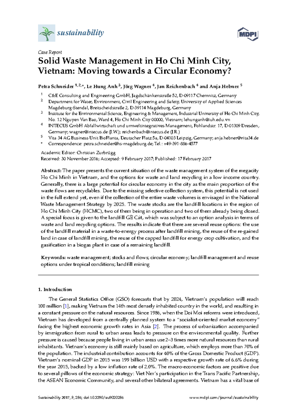 Sustainability Case Study: Solid Waste Management in HCMC, Vietnam ...