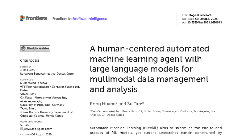 Innovative AutoML Framework Leveraging LLMs for Multimodal Data ...