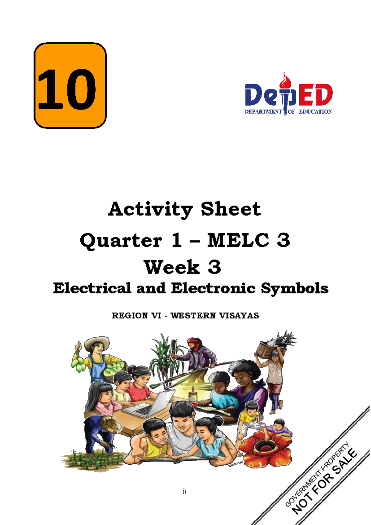 Electronics 9 - Activity Sheet: Basic Electrical & Electronic Symbols ...