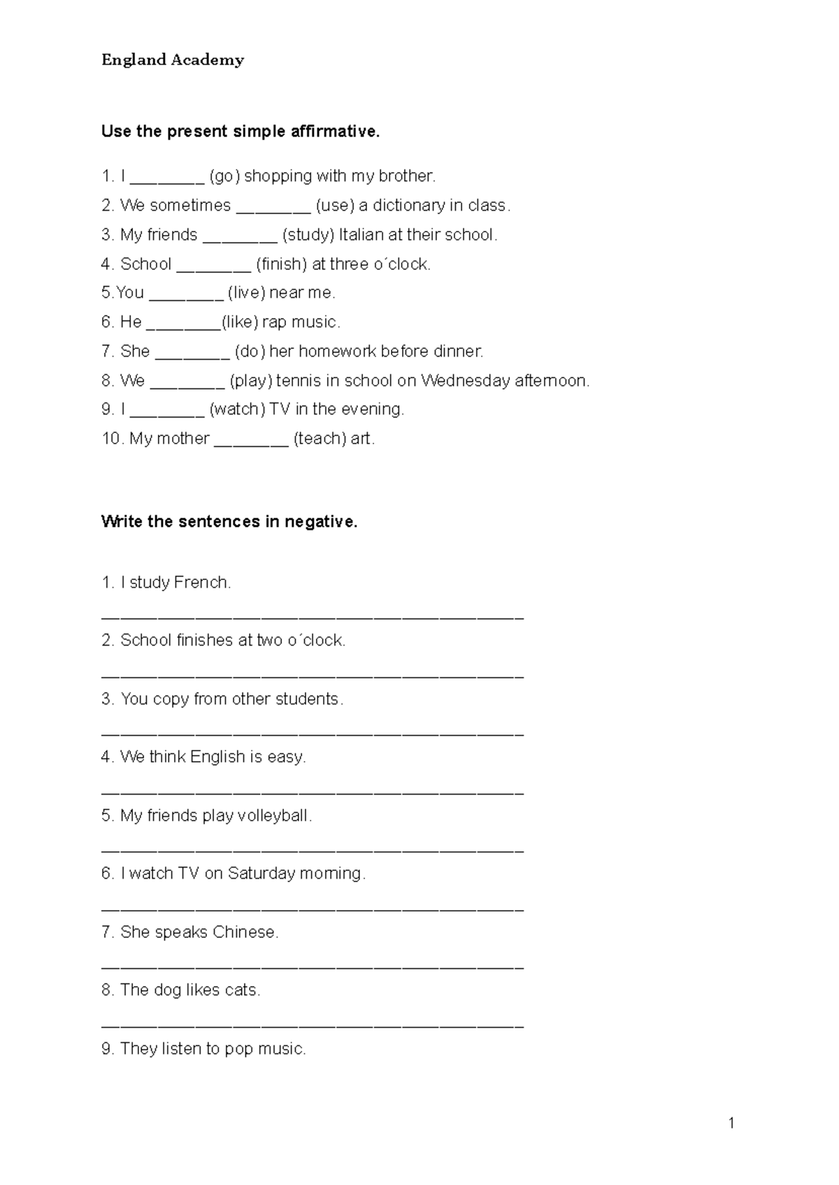 1st Term Exam Preparation: Present Simple & Comparatives (GF3) - Studocu