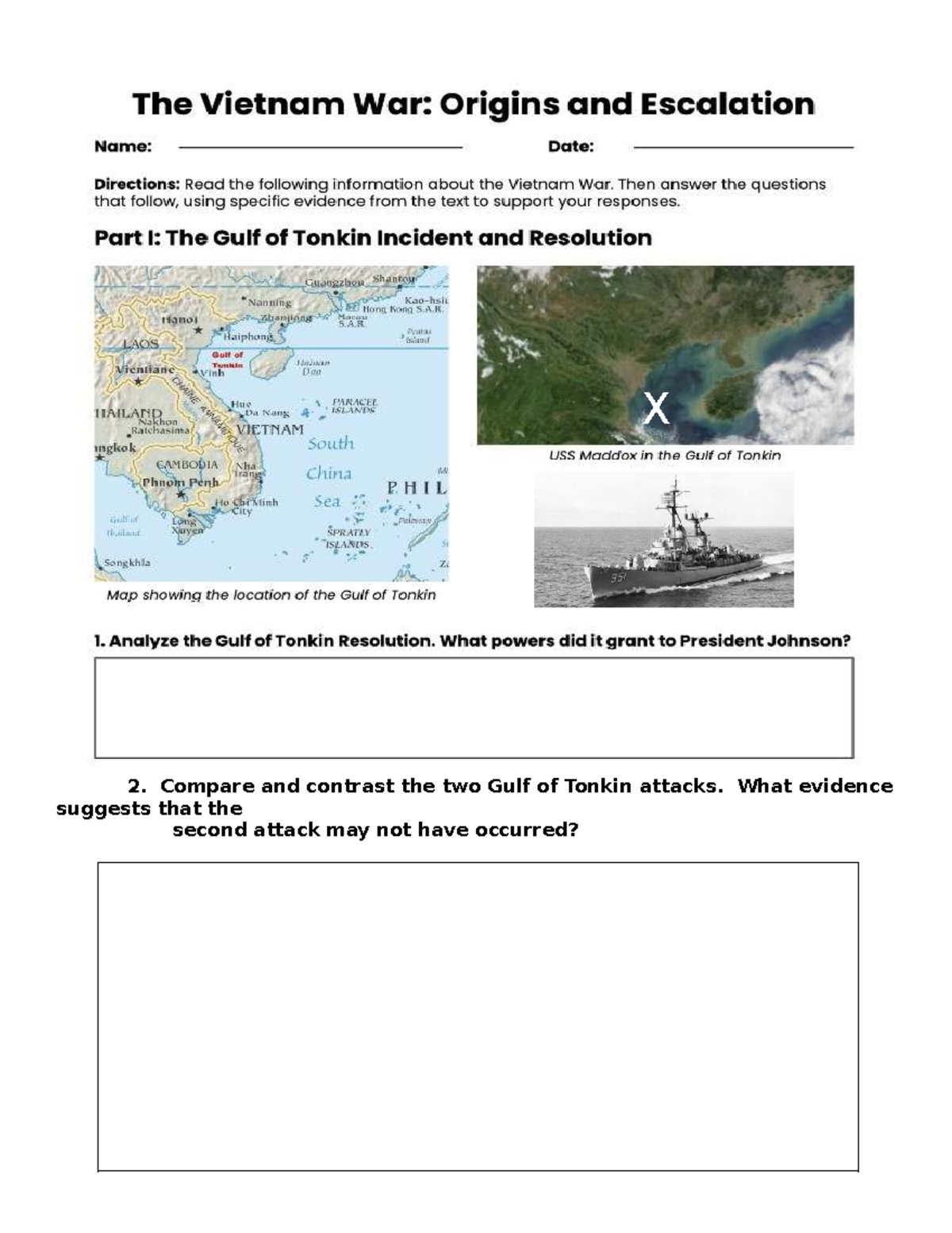 The Vietnam War: Impacts & Key Events on US Society (HIST 101) - Studocu