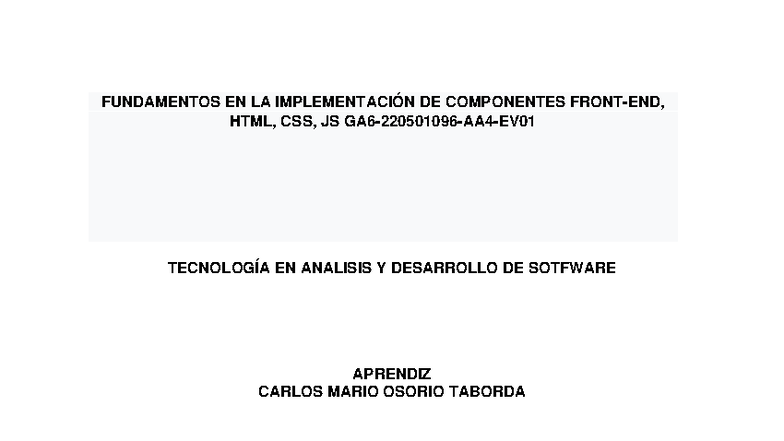 Fundamentos de Front-End: Implementación HTML, CSS, JS GA6-220501096 ...