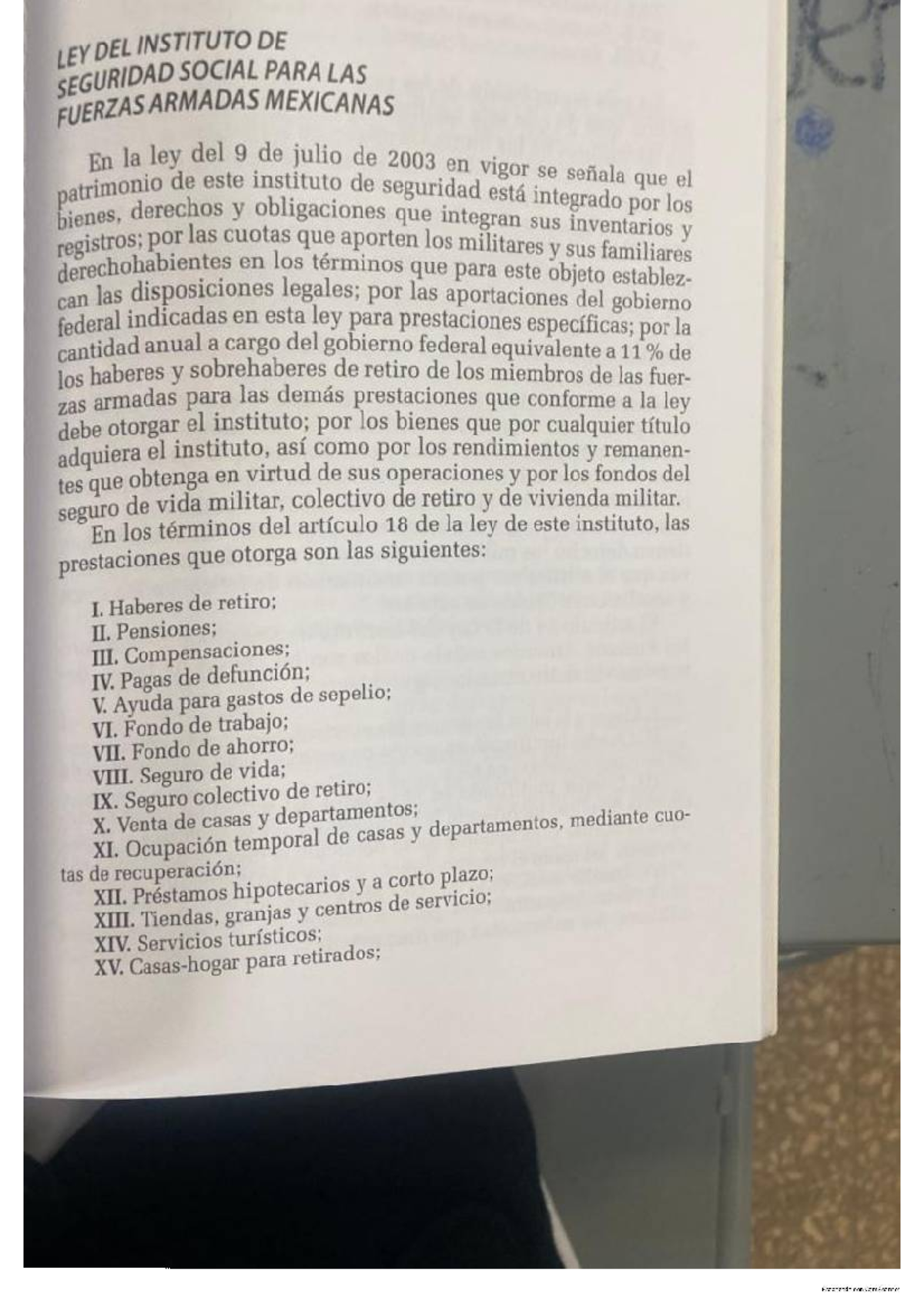 Ley del ISSFAM: Derechos y Prestaciones para Fuerzas Armadas - Studocu