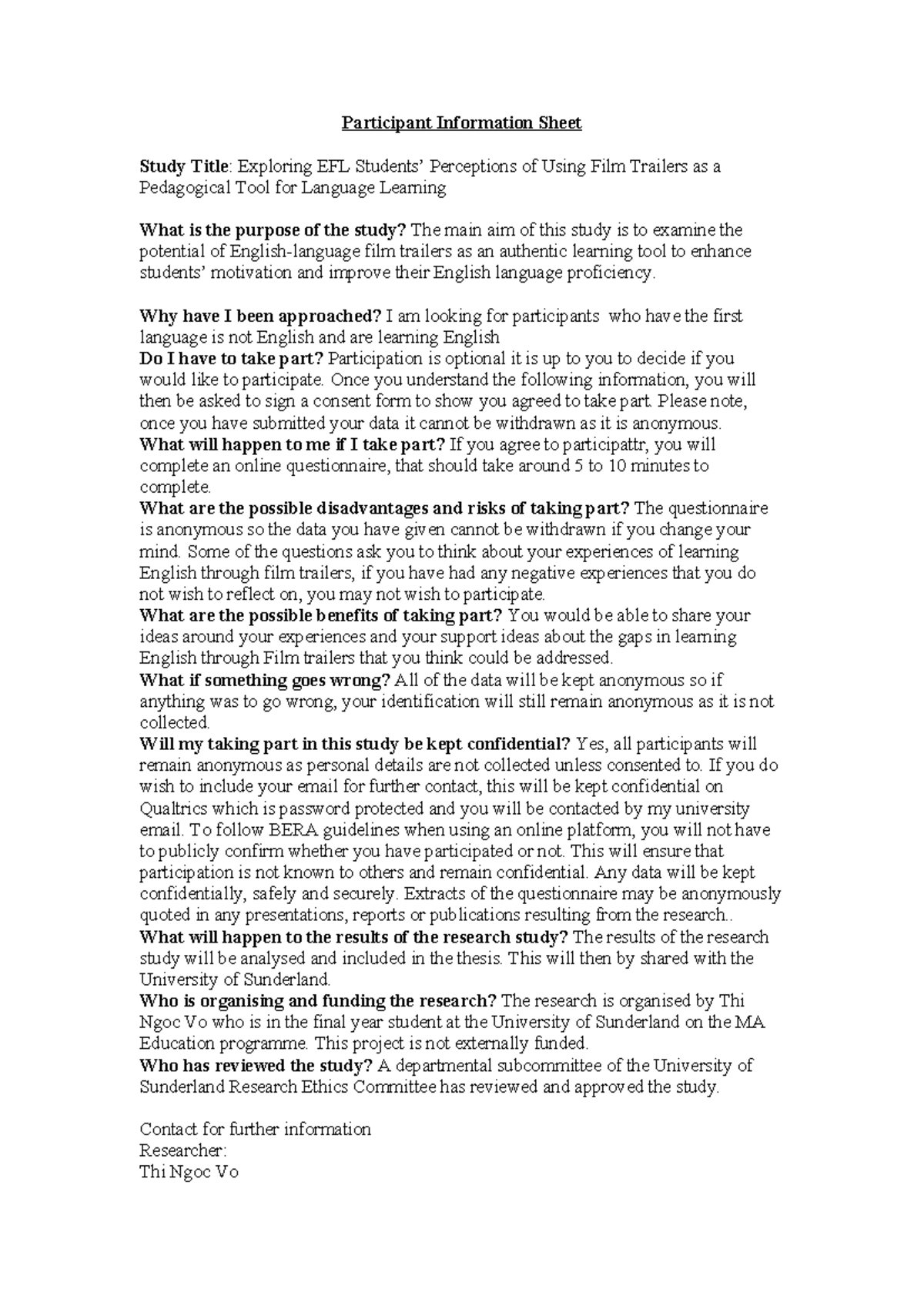 EFL Study: Film Trailers as Language Learning Tools - Studocu