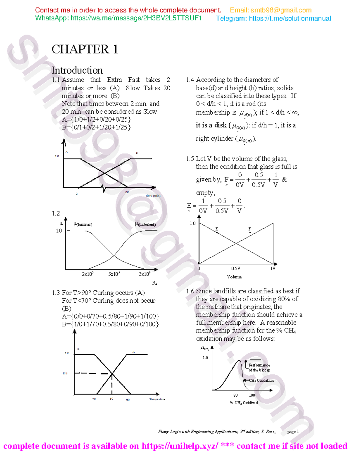 Solution Manual: Fuzzy Logic with Engineering Applications (3rd Ed.) - Studocu