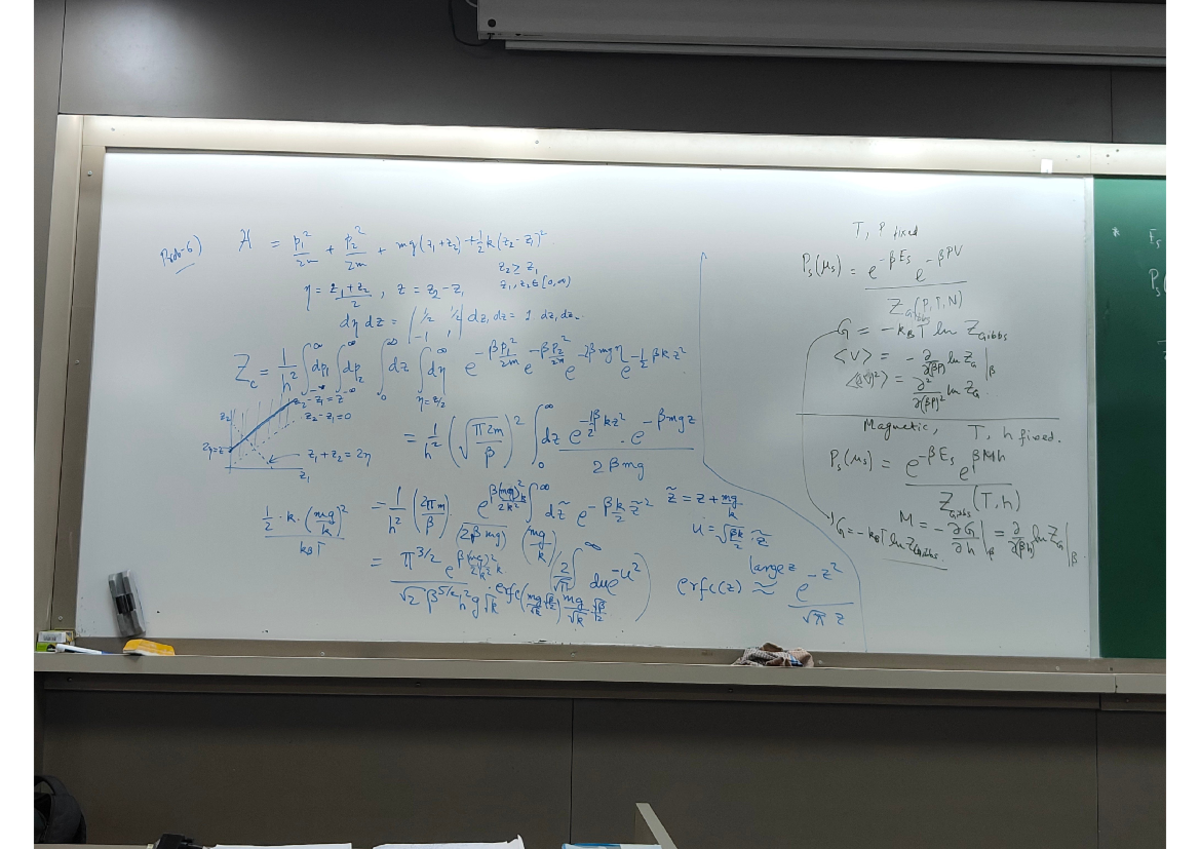 Stat Mech tutorial 3 part 3 - T, P fixed Pedro) H pitter In 2272, Ps(Ms ...