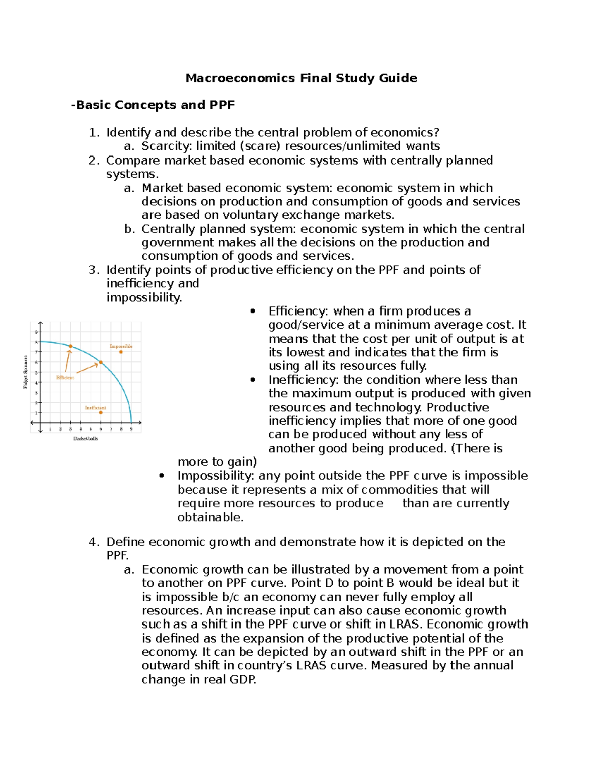 Macroeconomics 101: Final Study Guide for Exam Prep - Studocu