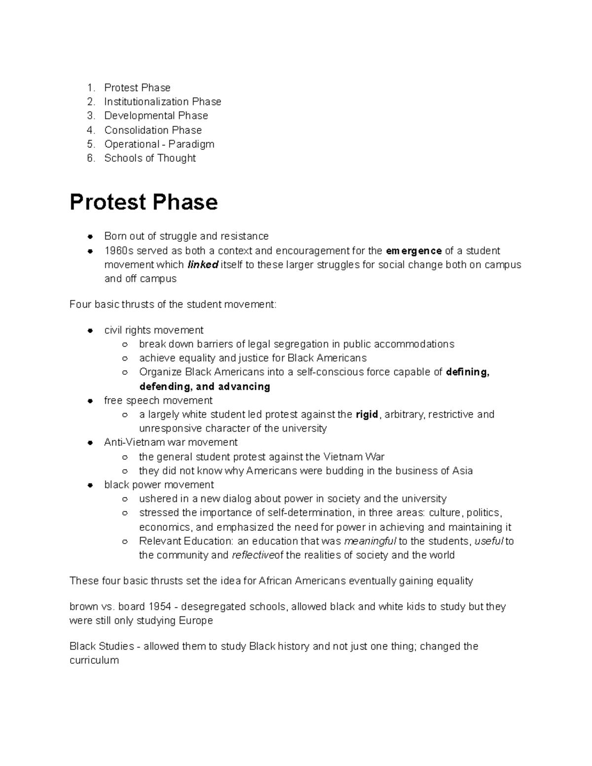 Student Movements and Protest Phases: A Historical Overview - Protest ...