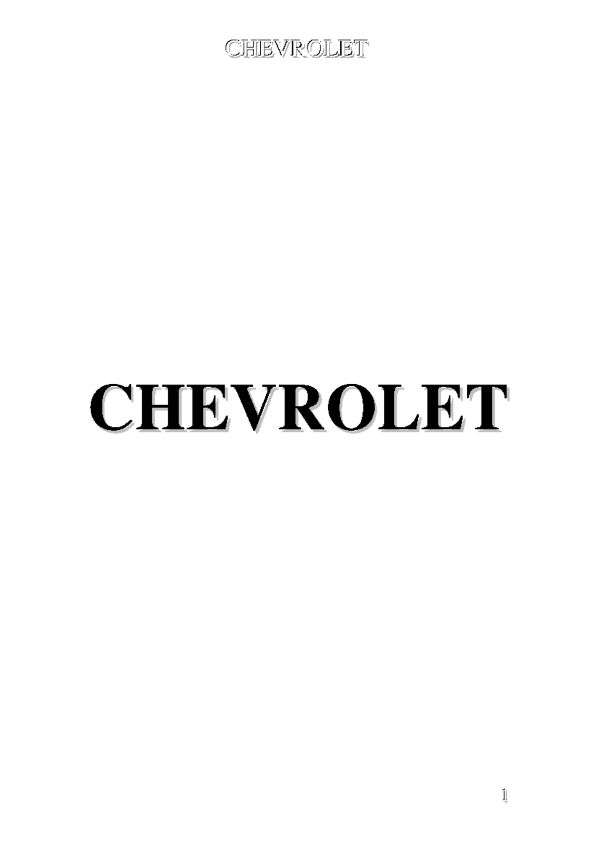 CHEVROLET: Datos de Conexión y Programación (1999-2006) - Studocu